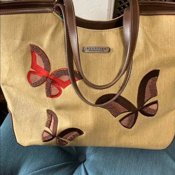 Kenneth Cole Reaction | Bags | Kenneth Cole Butterfly Beaded And ...